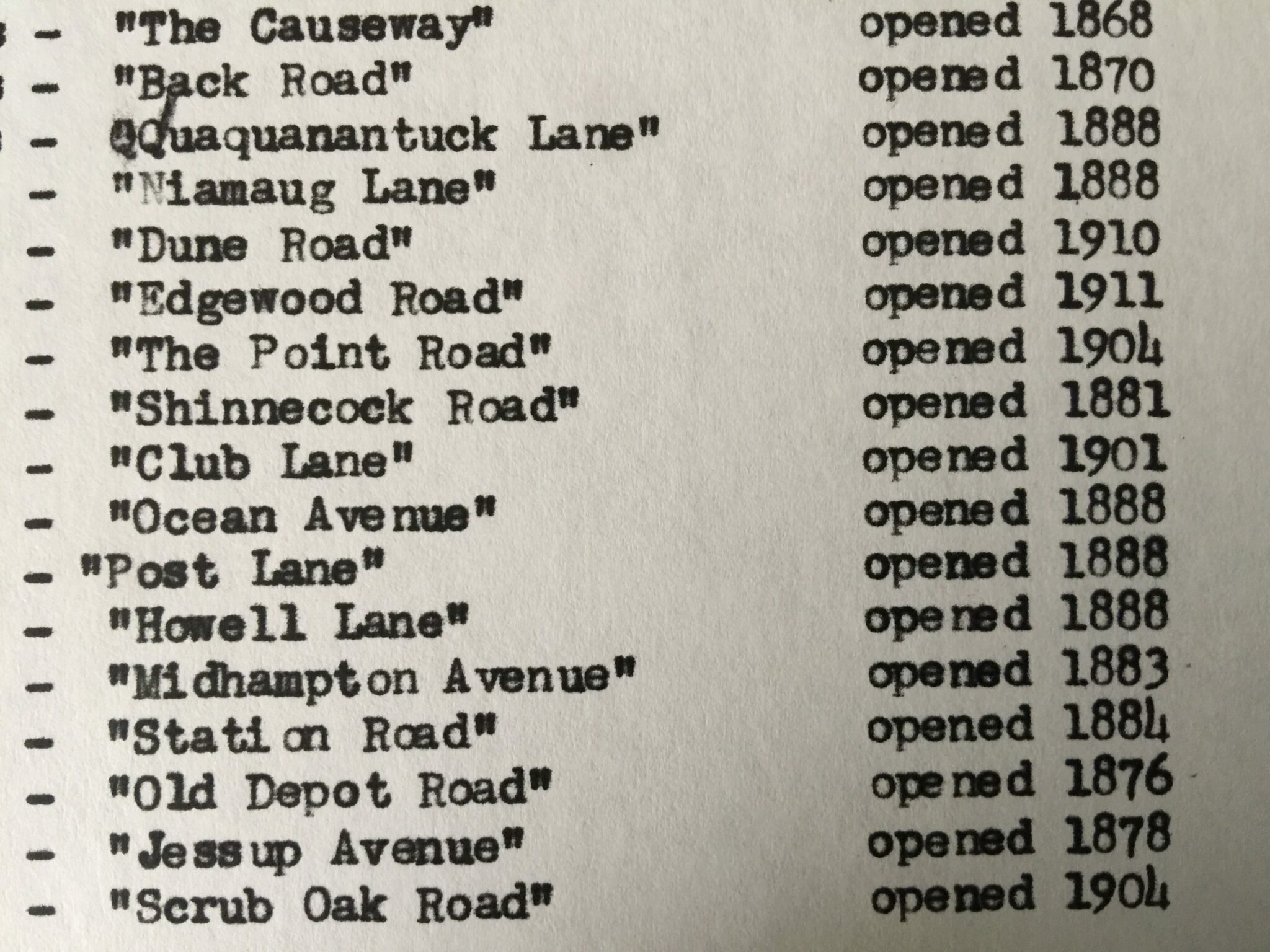 A Moment in Time: Photographs of Quogue Village Streets, 1942 - Quogue ...
